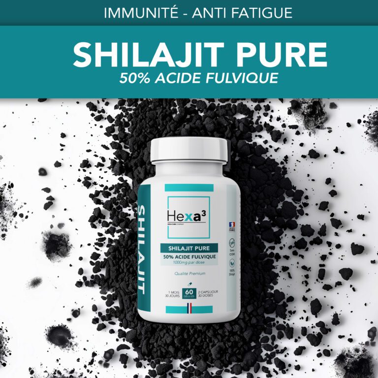 Shilajit 50% Acide Fulvique 60 Gélules HexaPURE® Hexa3